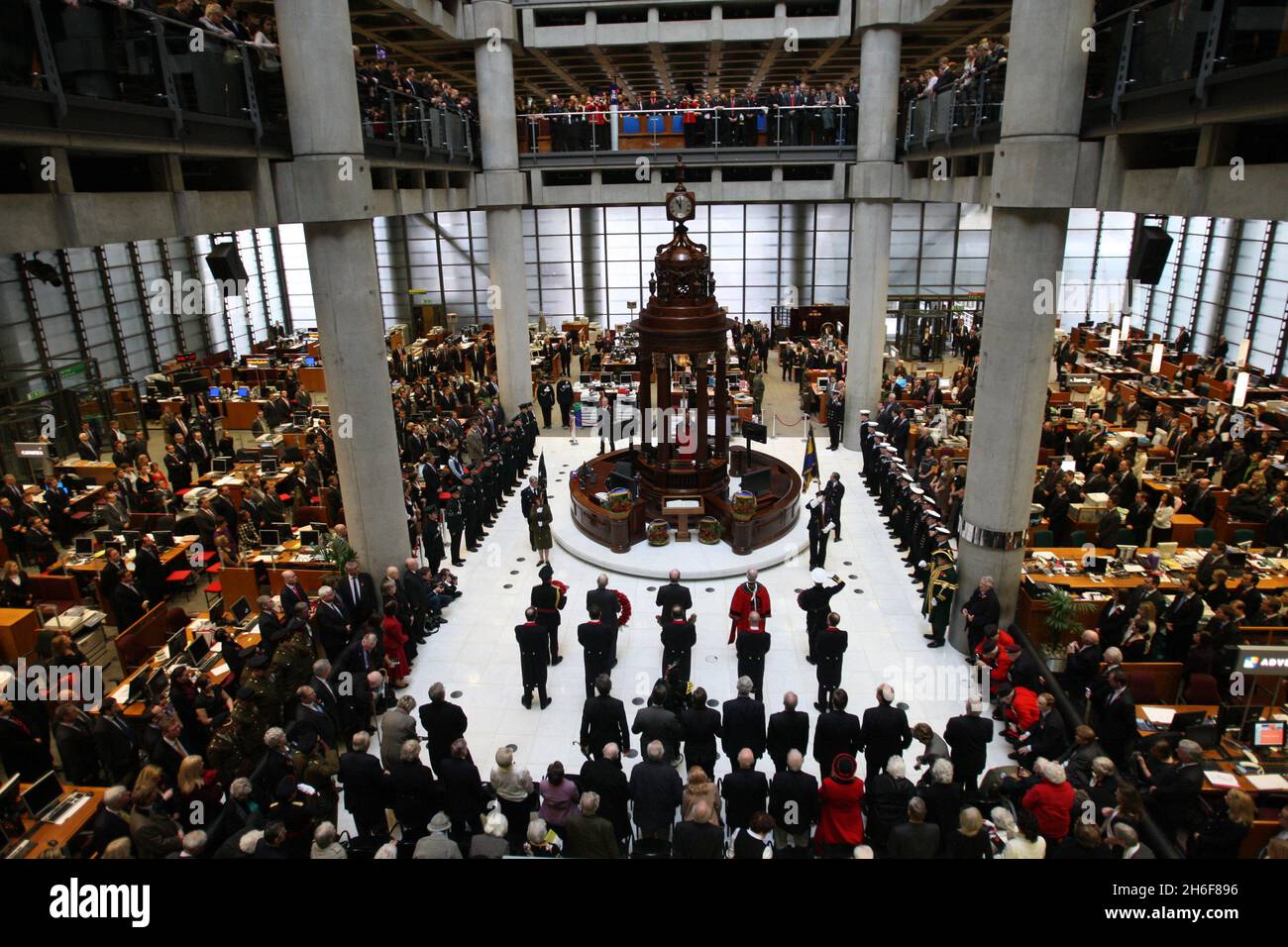 A remembrance service took place at 11am at Lloyds of London today. The ...