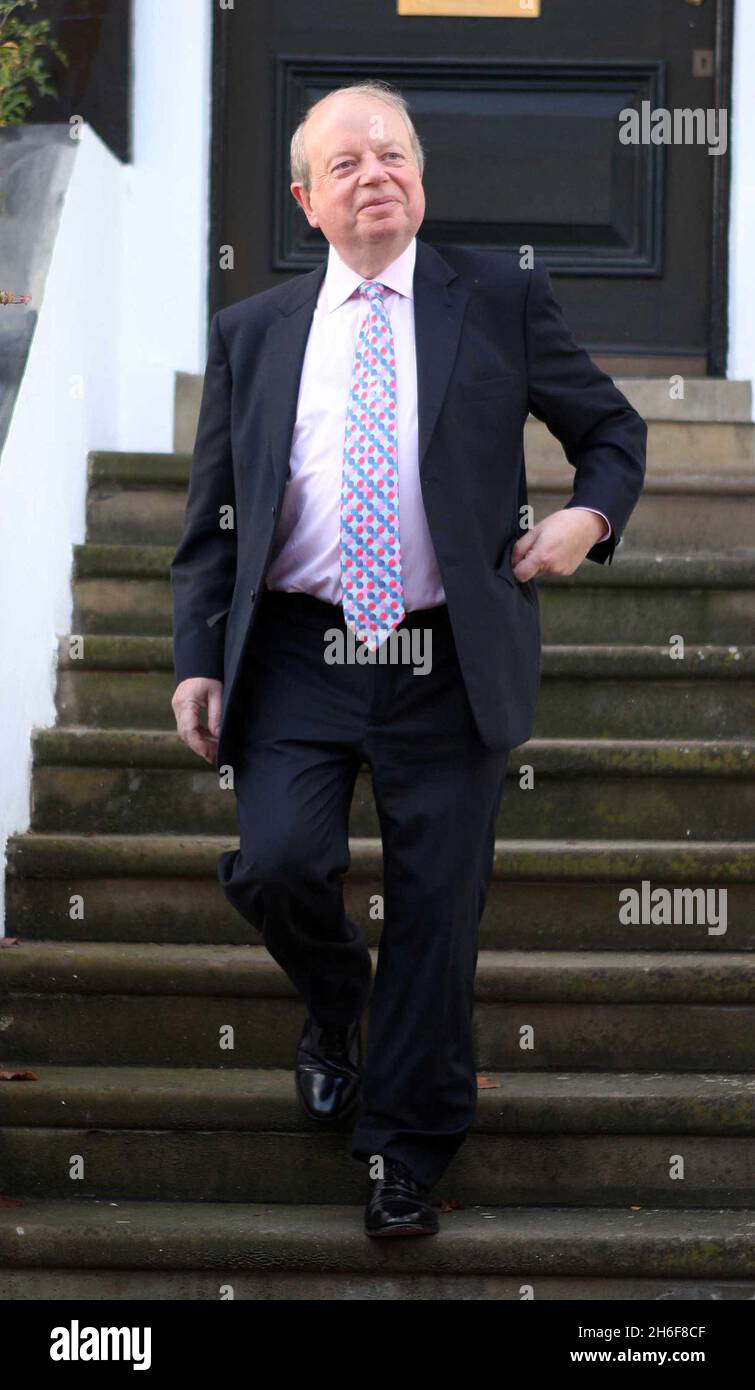 Former political journalist John Sergeant leaves his home after ...