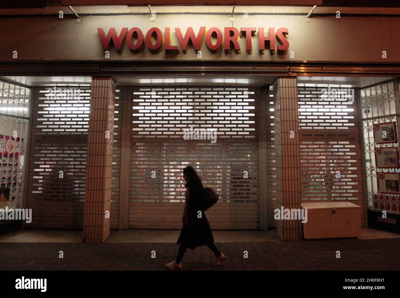 A closed Woolworths store in London as shares in the high street ...