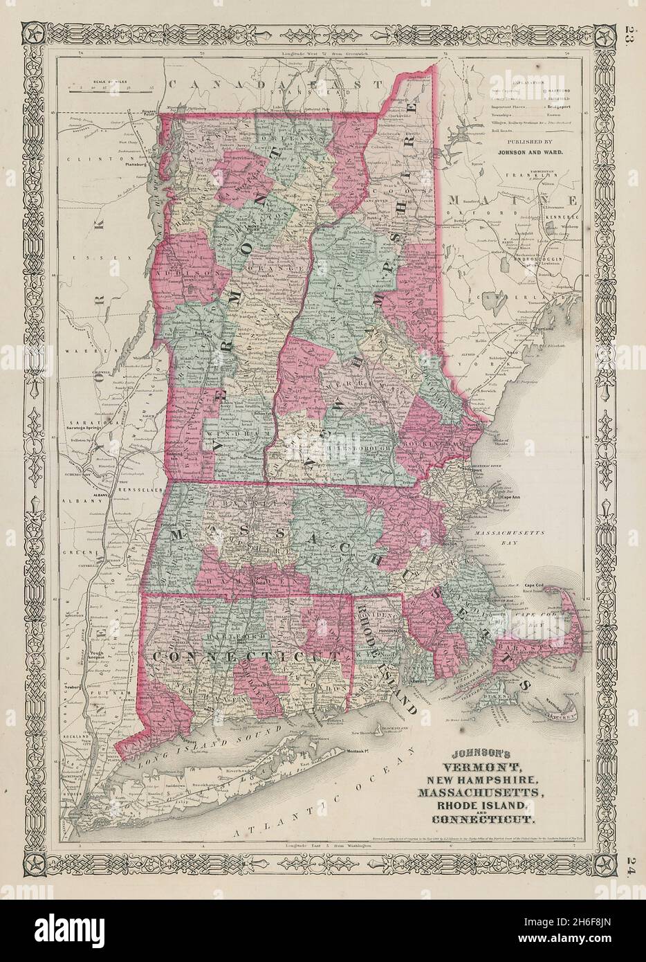 Johnson's Vermont New Hampshire Massachusetts Rhode Island Connecticut ...