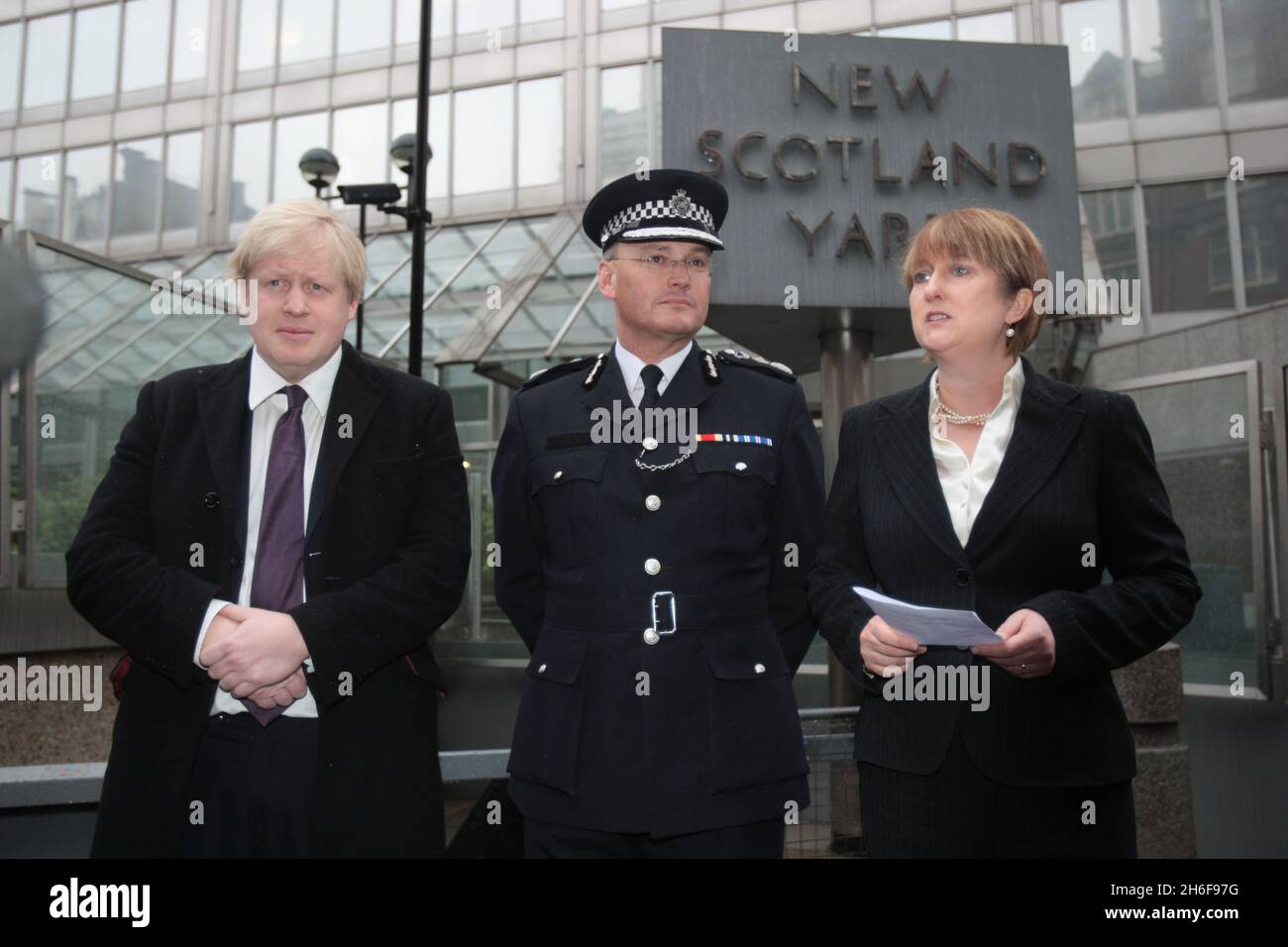 London Mayor Boris Johnson (left) with new Metropolitan Police ...