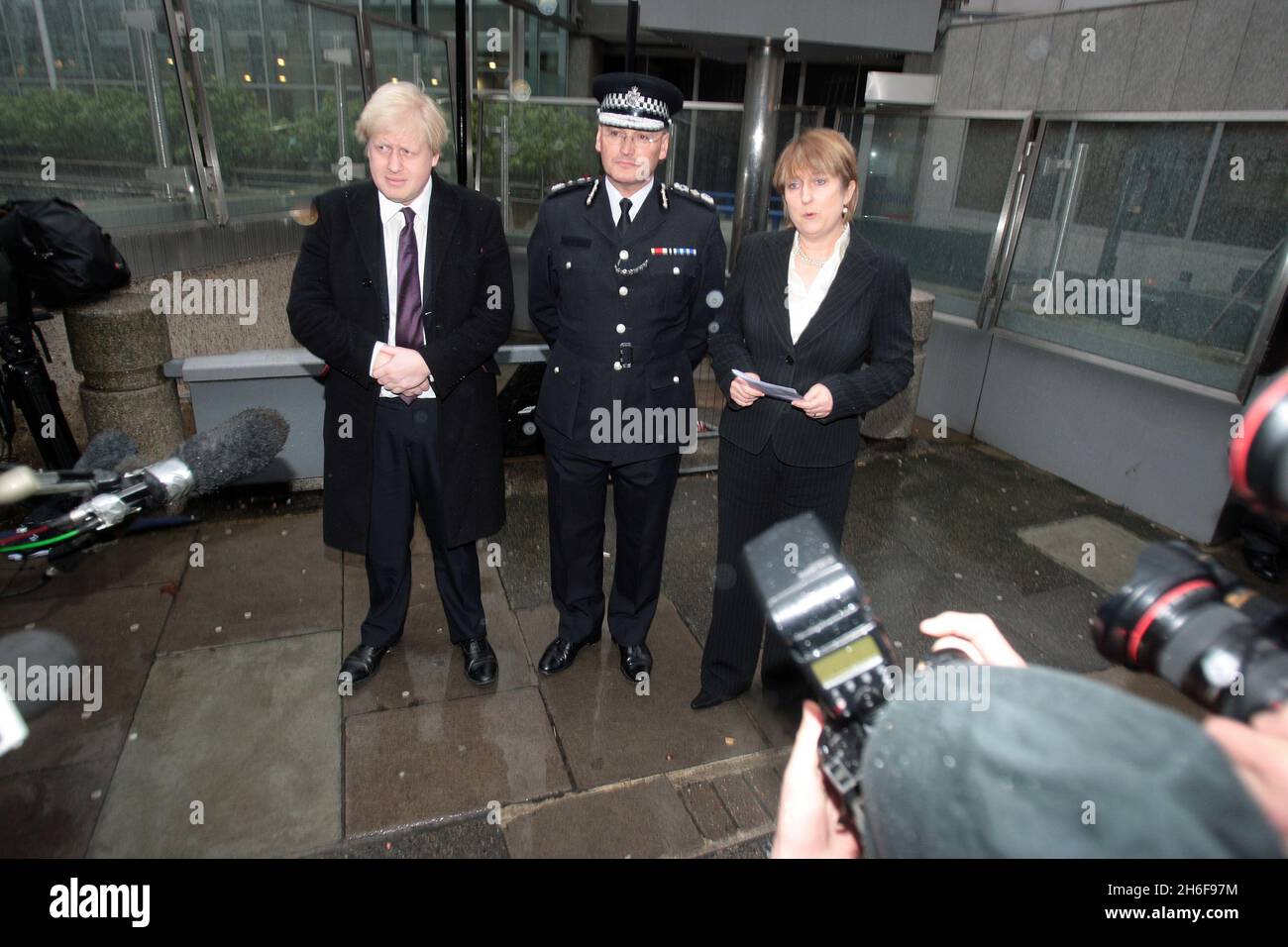 London Mayor Boris Johnson (left) with new Metropolitan Police ...