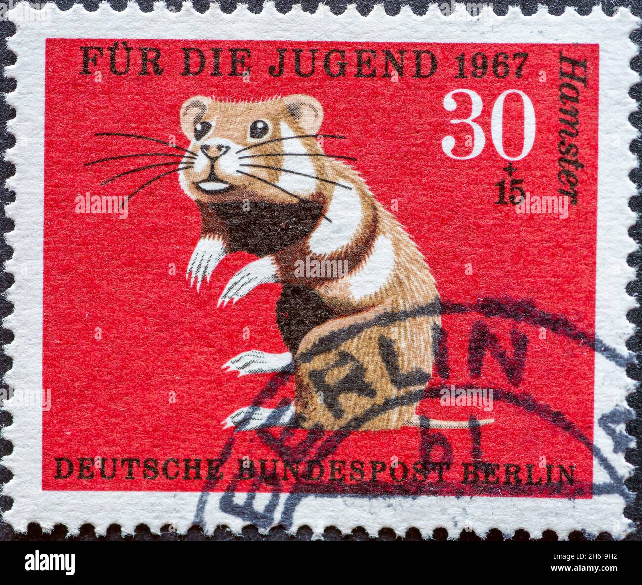 GERMANY, Berlin - CIRCA 1967: a postage stamp from Germany, Berlin ...