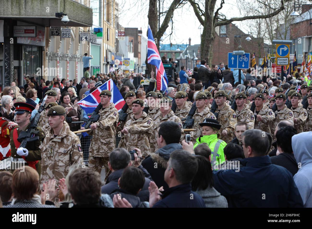 Royal anglian regiment parade hi-res stock photography and images - Alamy
