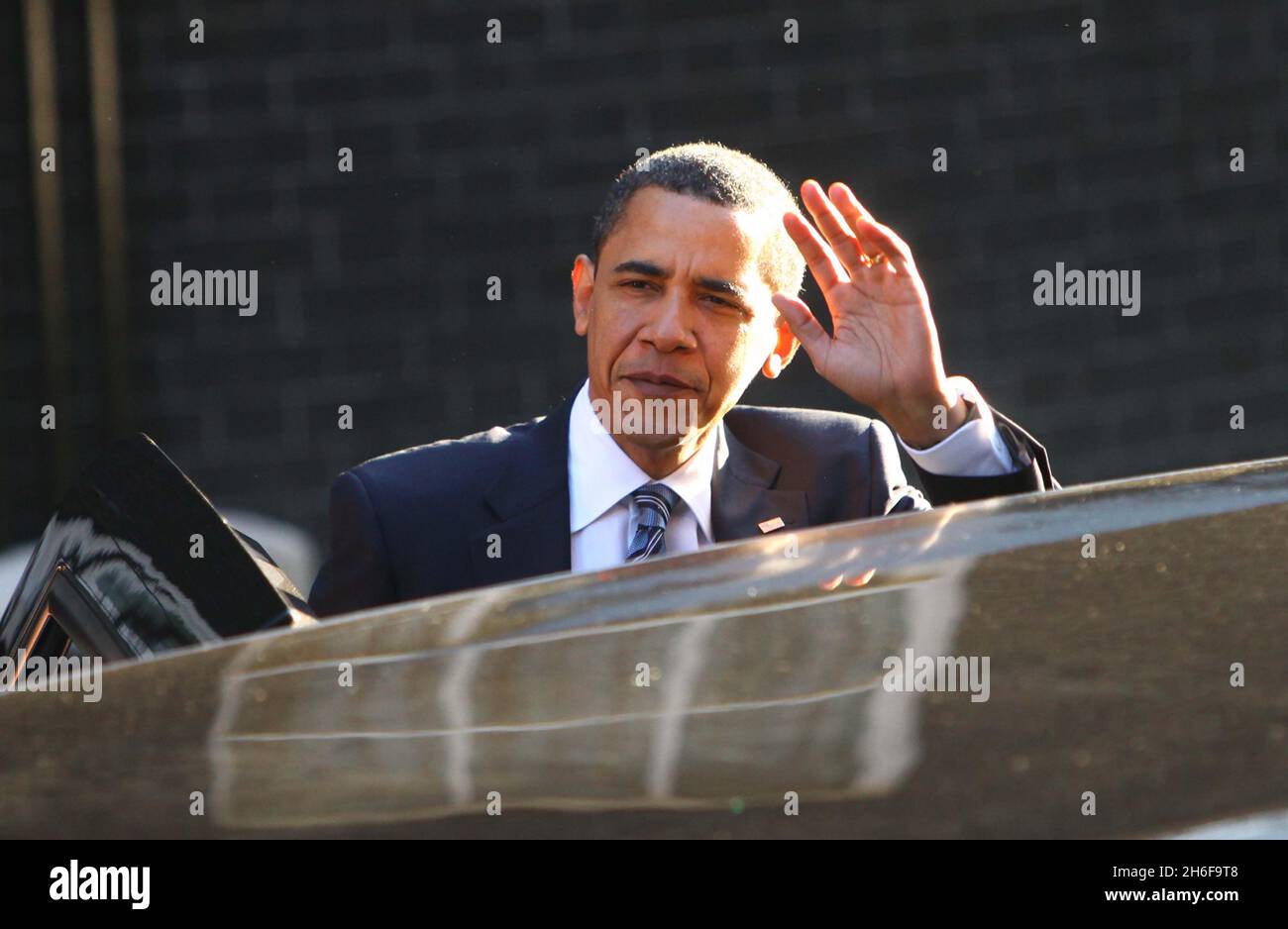 US president Barack Obama pictured outside NO.10 Downing street Stock ...