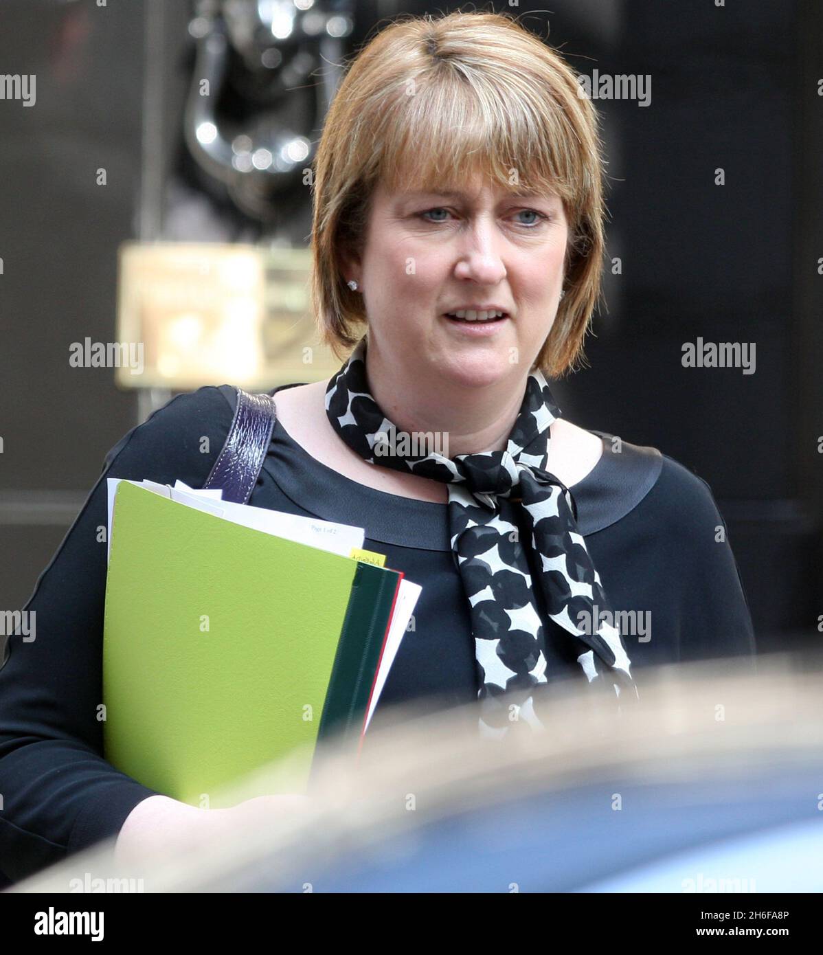 Home Secretary Jacqui Smith is pictured in Downing Street today Stock ...