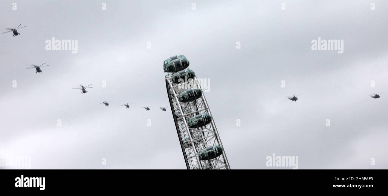 The Royal Navy marked 100 years of aviation with a spectacular flypast ...