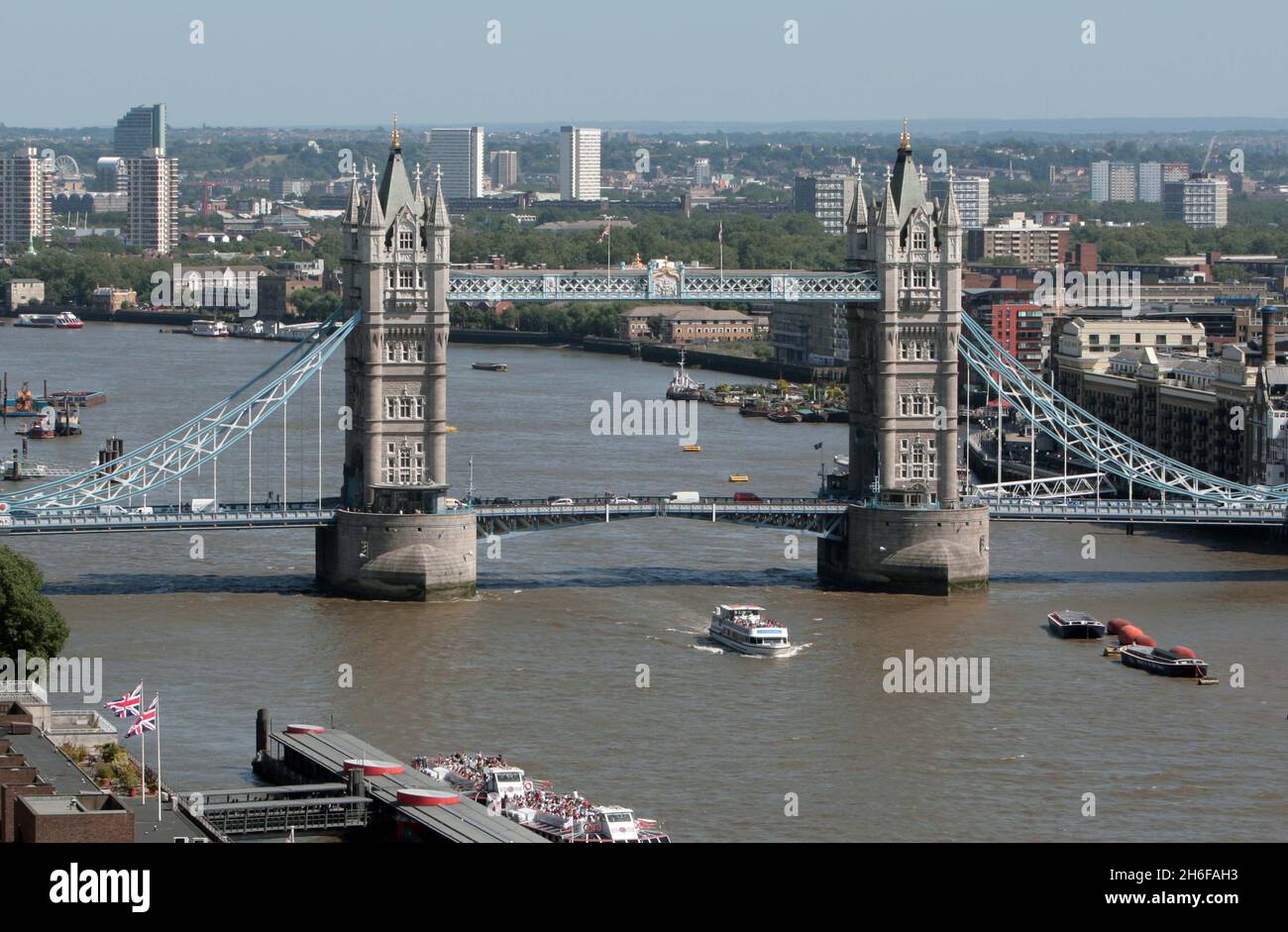 London's Tower Bridge, which was closed after an elevator accident in ...