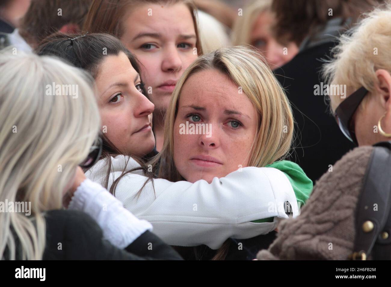 Family and friends gather outside the Old Bailey for the sentencing of ...