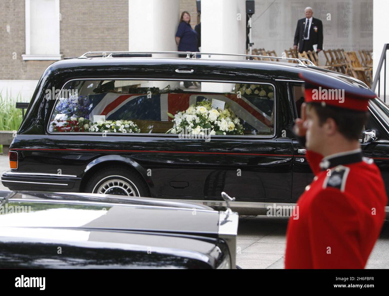The coffin of Lieutenant Colonel Rupert Thorneloe, commanding officer ...