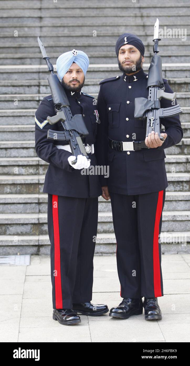 Two Sikh British soldiers have for the first time earned the honour of ...