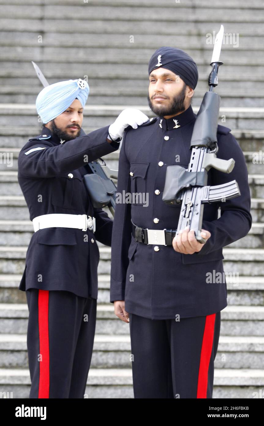 Two Sikh British soldiers have for the first time earned the honour of ...