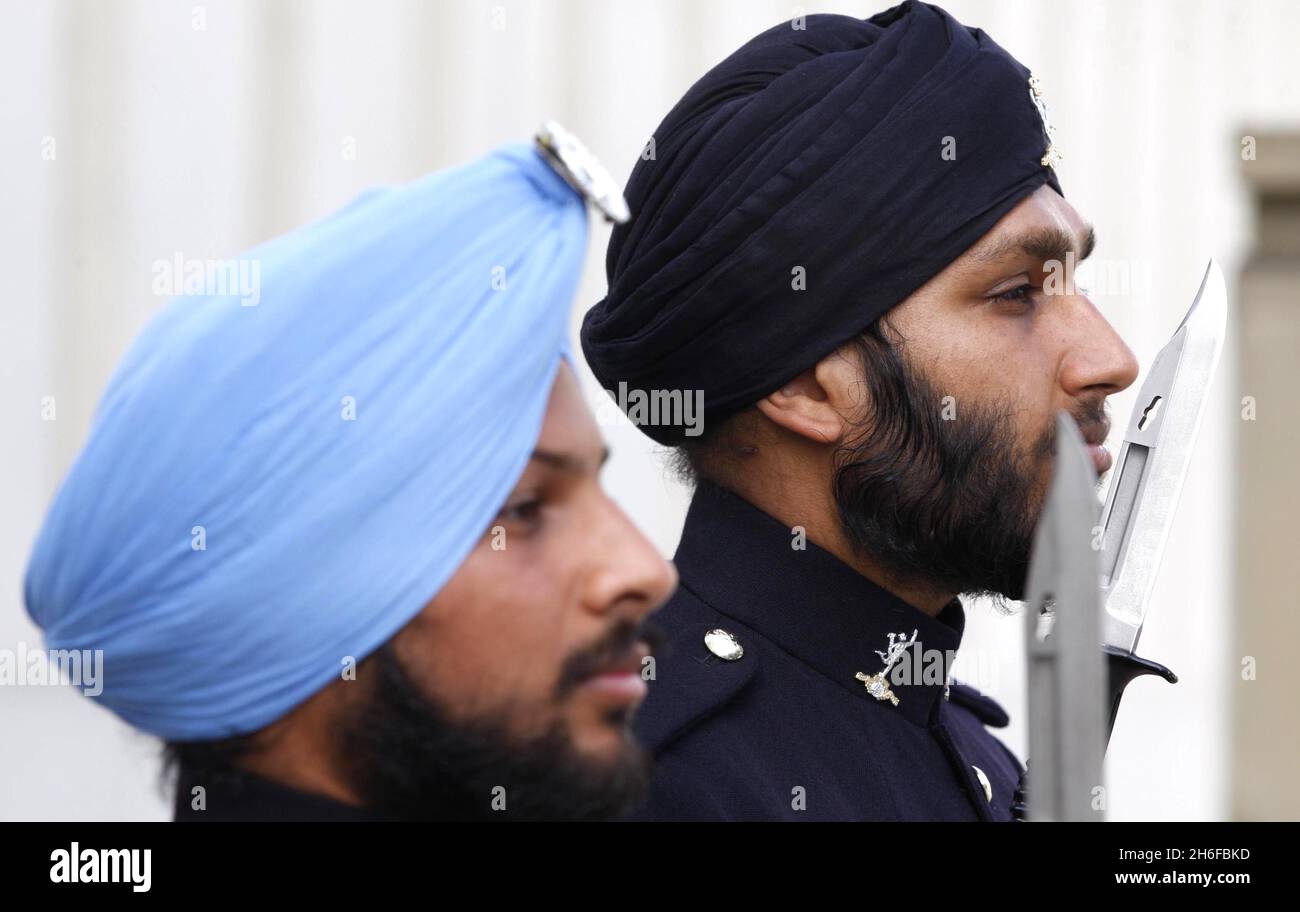 Two Sikh British soldiers have for the first time earned the honour of ...