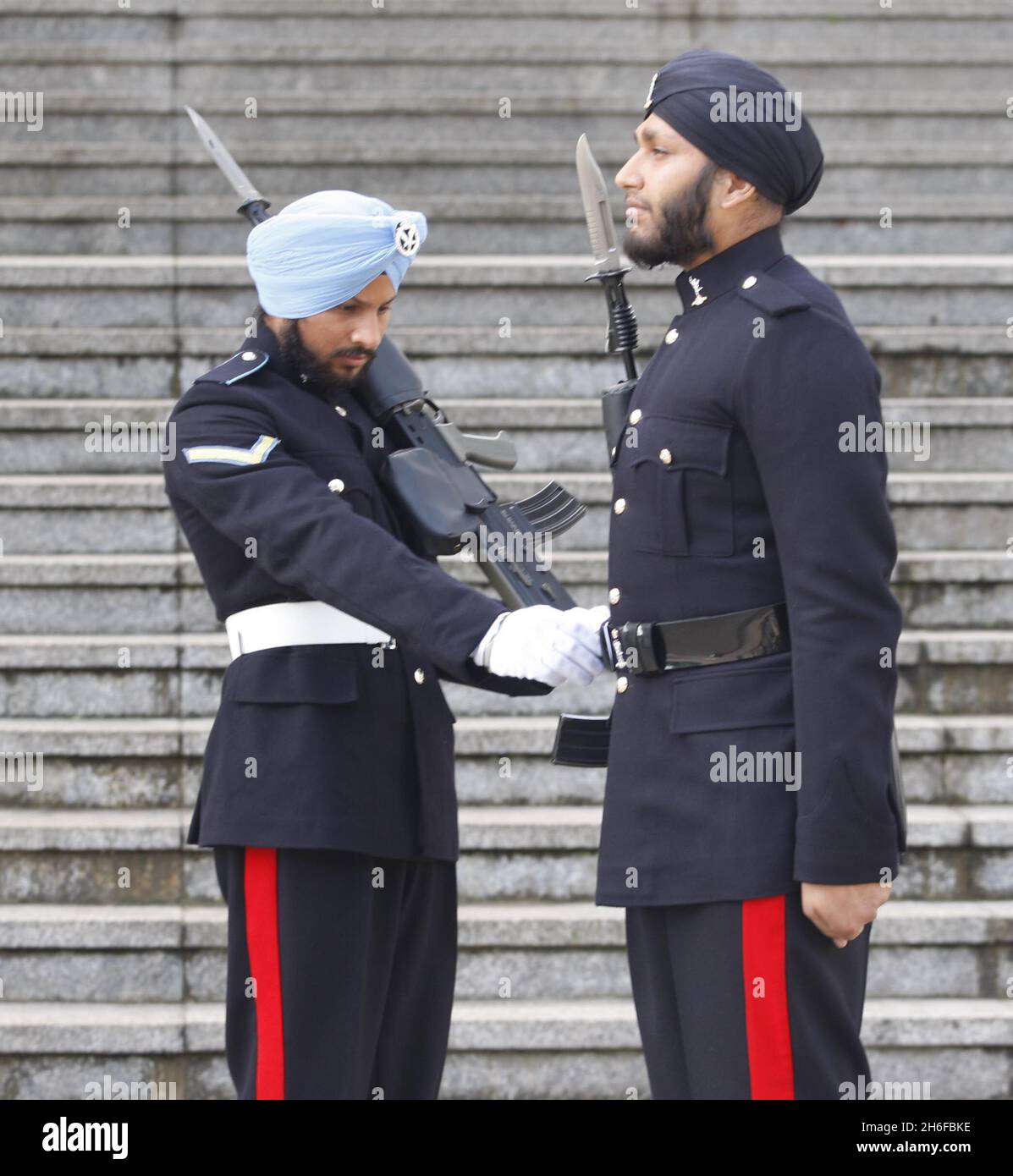 Two Sikh British soldiers have for the first time earned the honour of ...