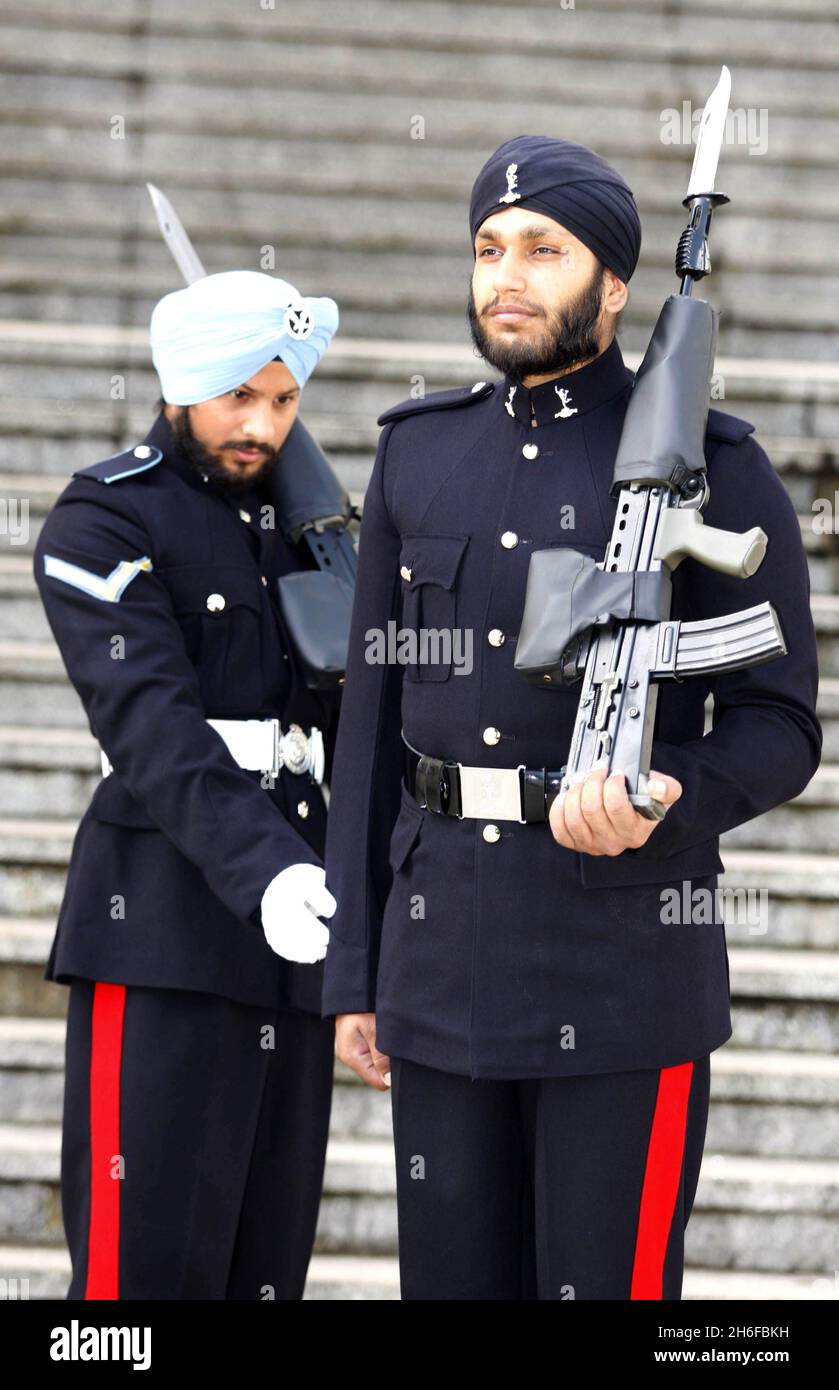Two Sikh British soldiers have for the first time earned the honour of ...