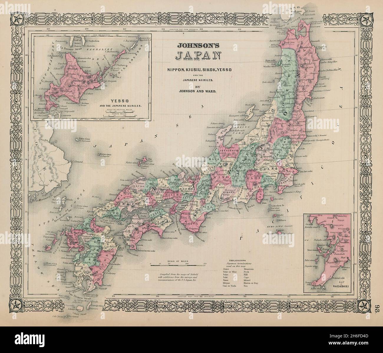 Map of nagasaki hi-res stock photography and images - Alamy
