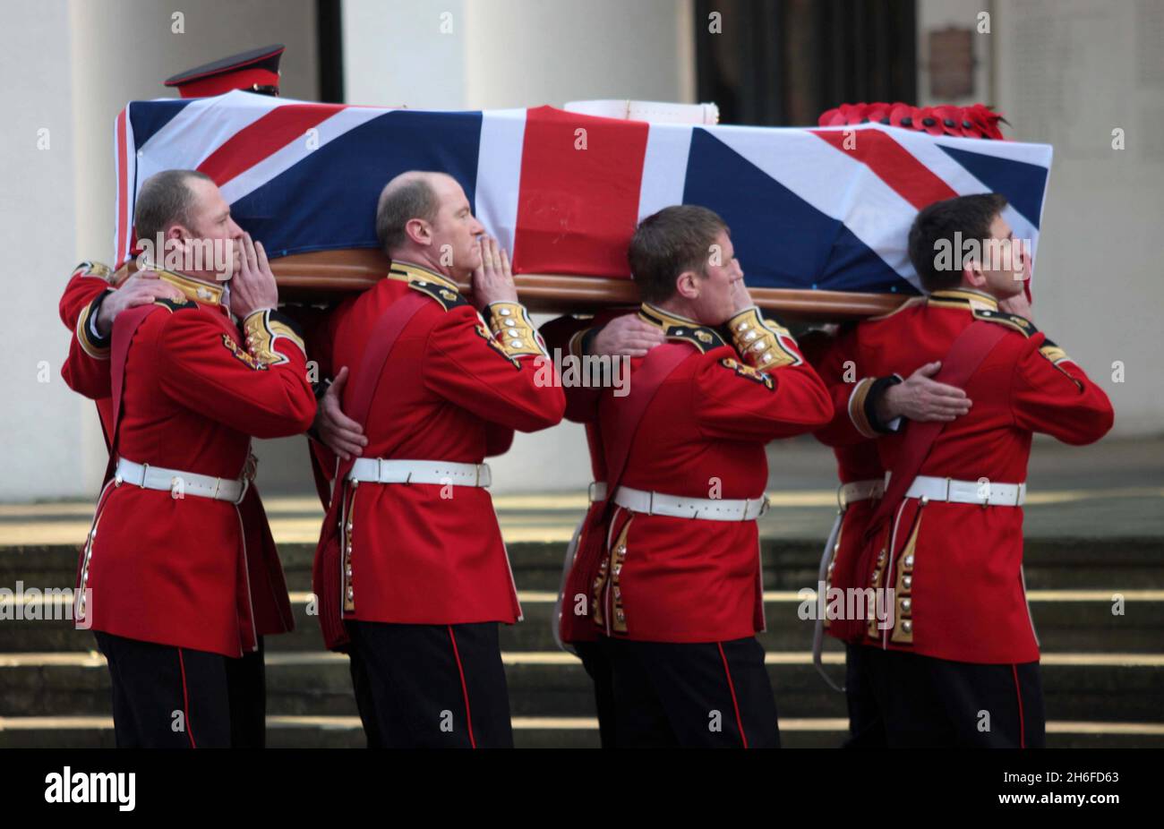 The funeral of soldier Darren Chant took place today at The Guards ...