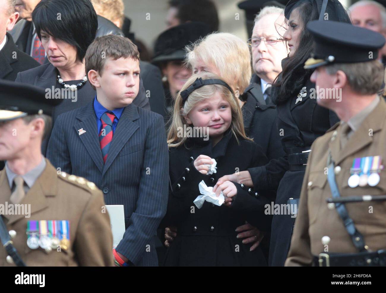 The funeral of soldier Darren Chant took place today at The Guards ...
