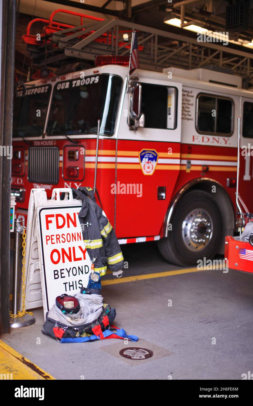 The World Trade fire station, New York City, USA Stock Photo - Alamy