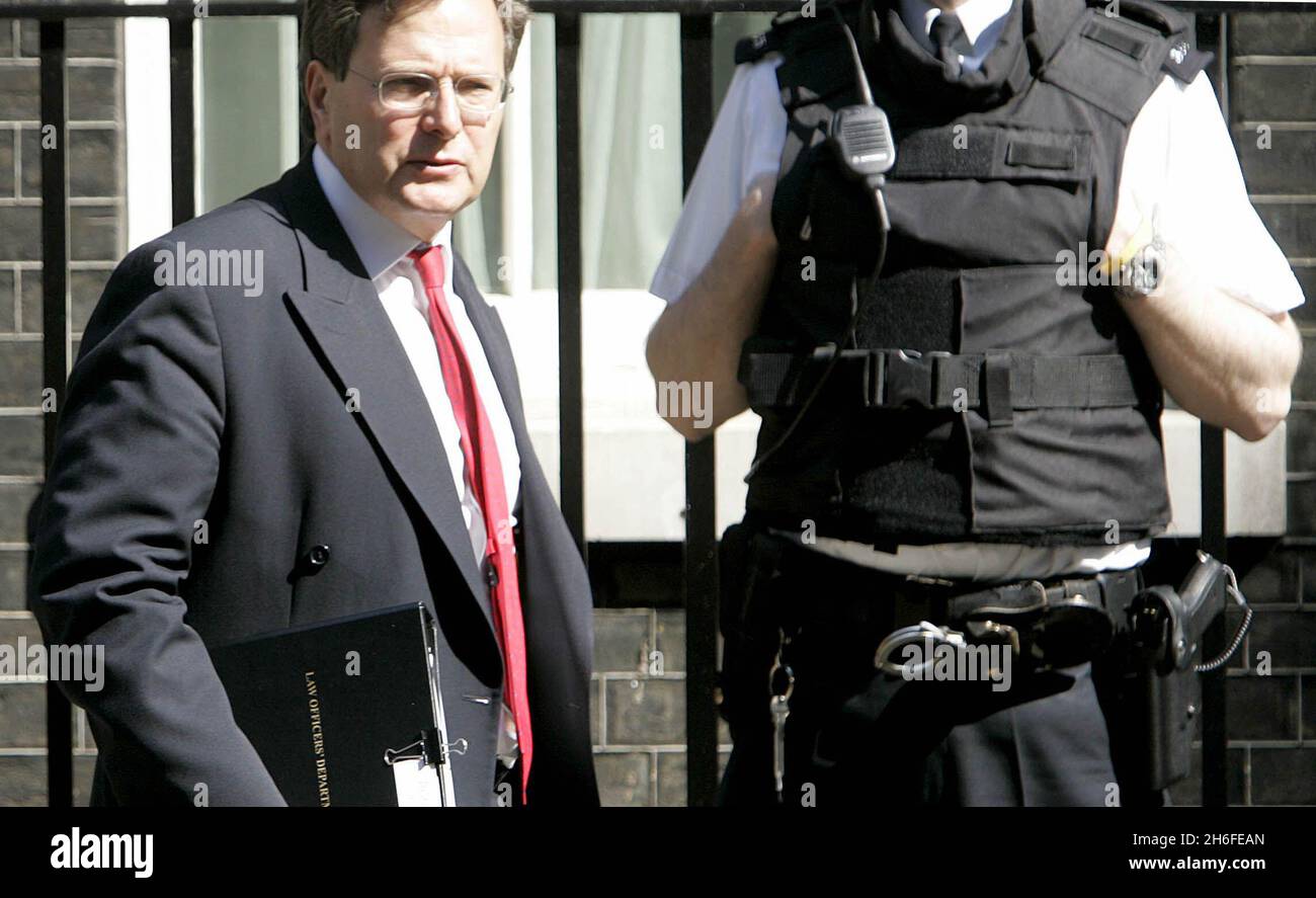 File photo dated 11/05/2006 of Lord Goldsmith. The former Attorney ...