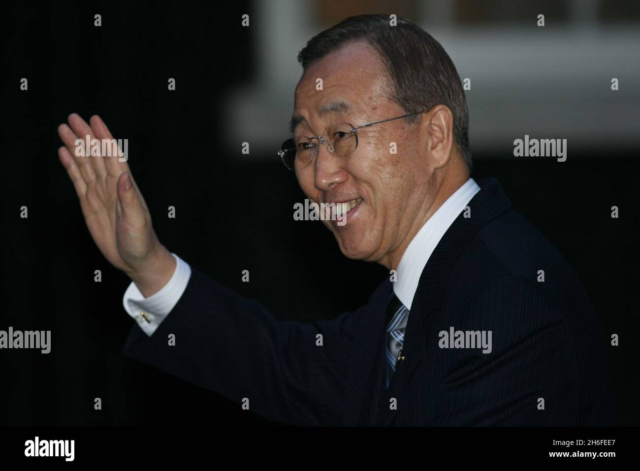 United Nations Secretary-General Ban Ki-moon in Downing Street ahead of ...
