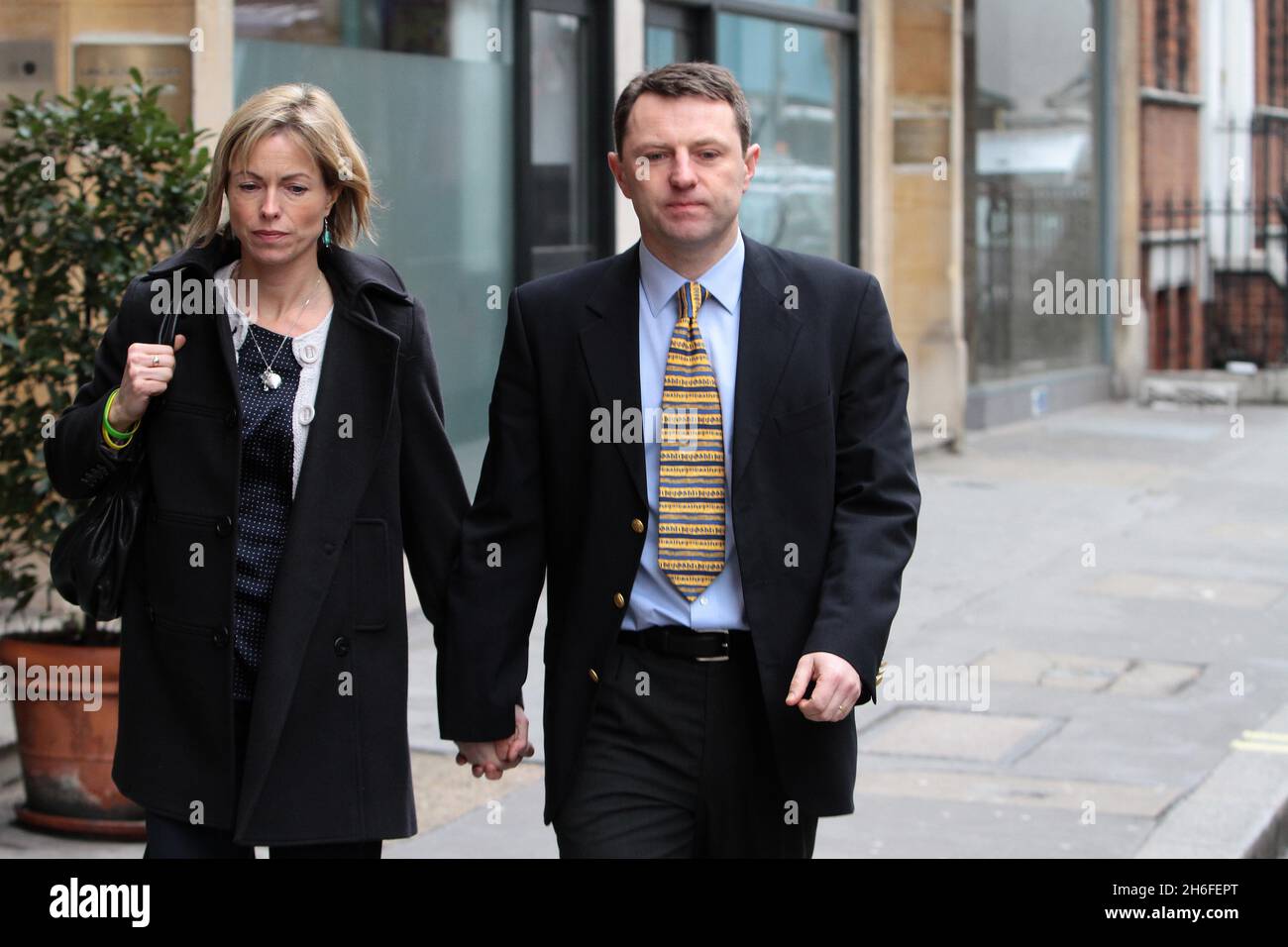 Kate and Gerry McCann pictured in central London today. The couple have ...