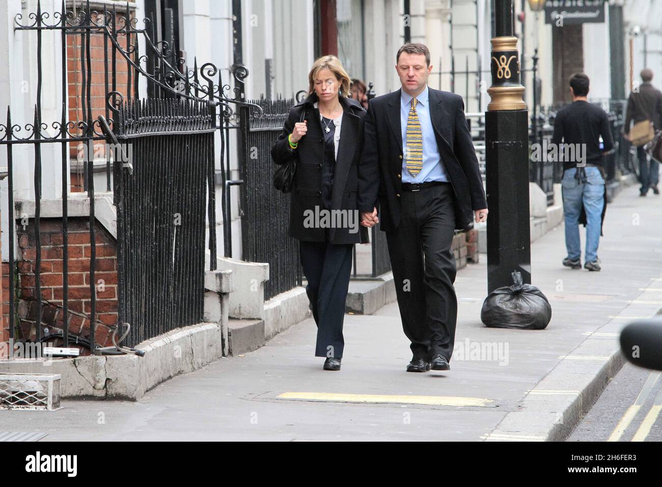 Kate and Gerry McCann pictured in central London today. The couple have ...