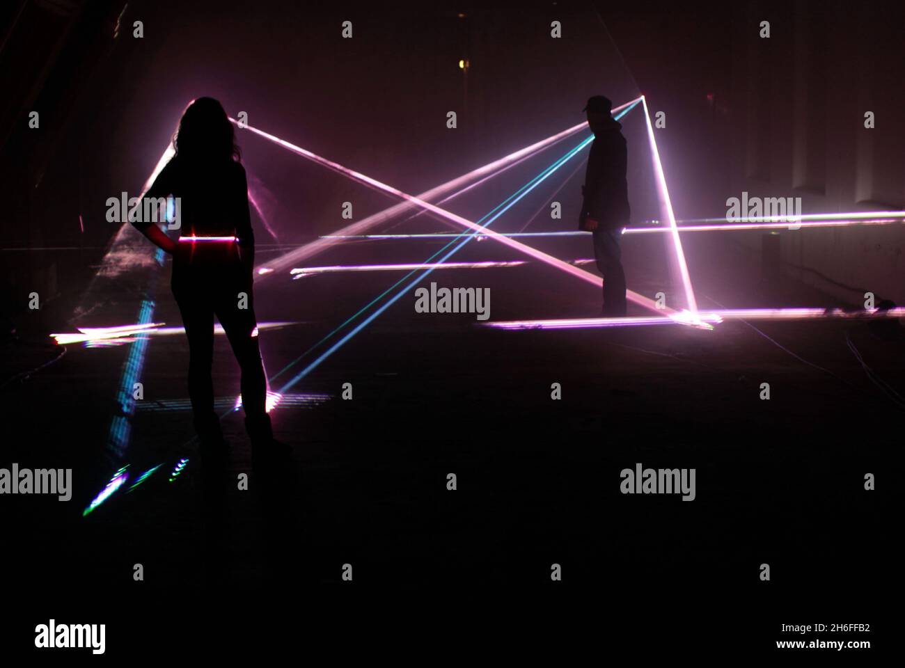 The 'Speed Of Light', an art installation using 148 lasers , has been ...