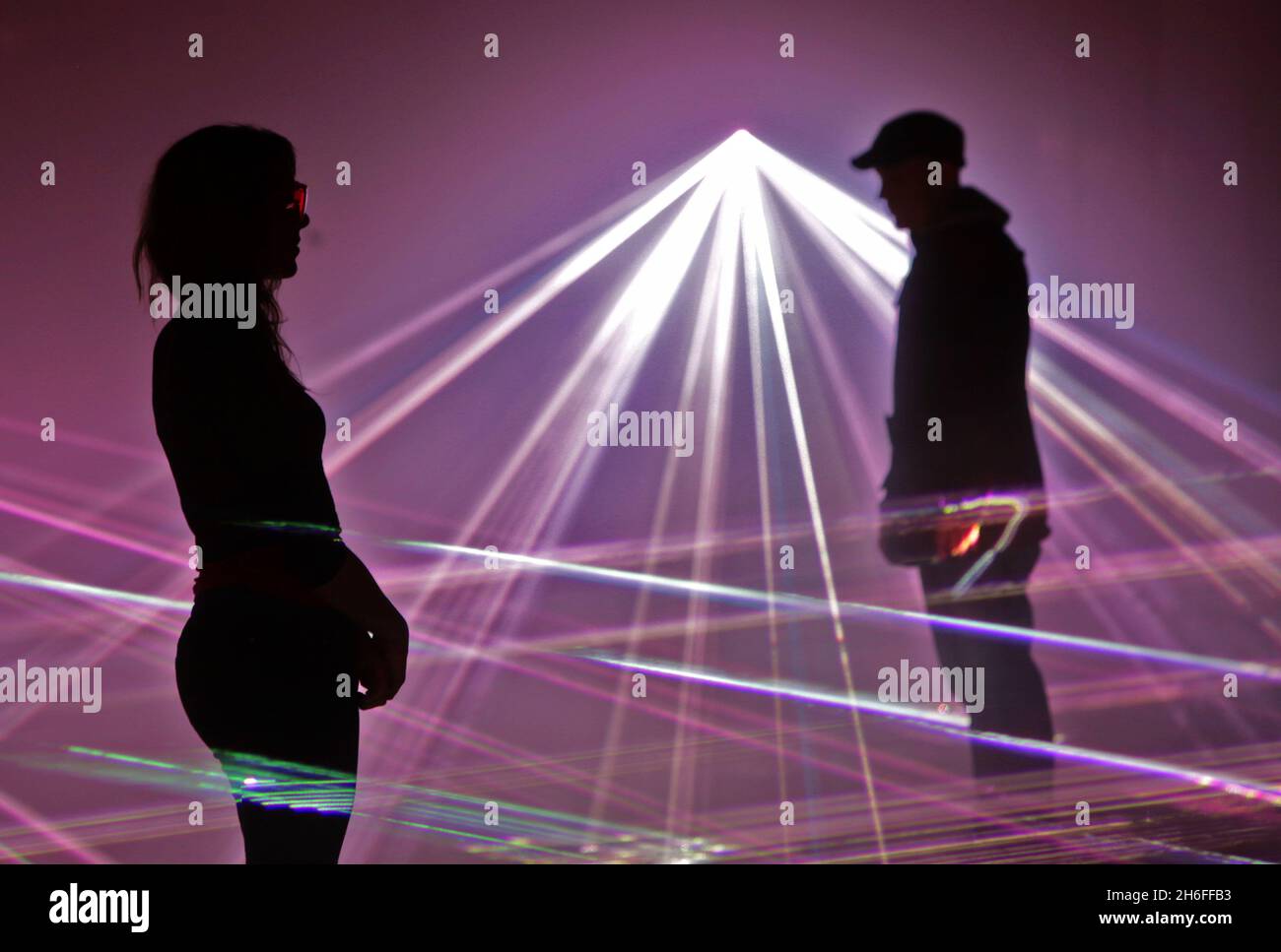 The 'Speed Of Light', an art installation using 148 lasers , has been ...