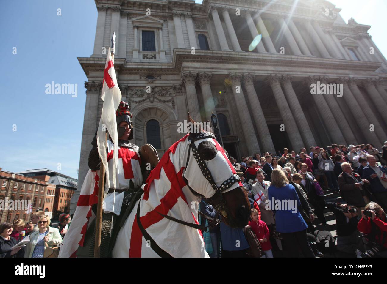 A St George's day parade, not seen in the City of London for 425 years ...