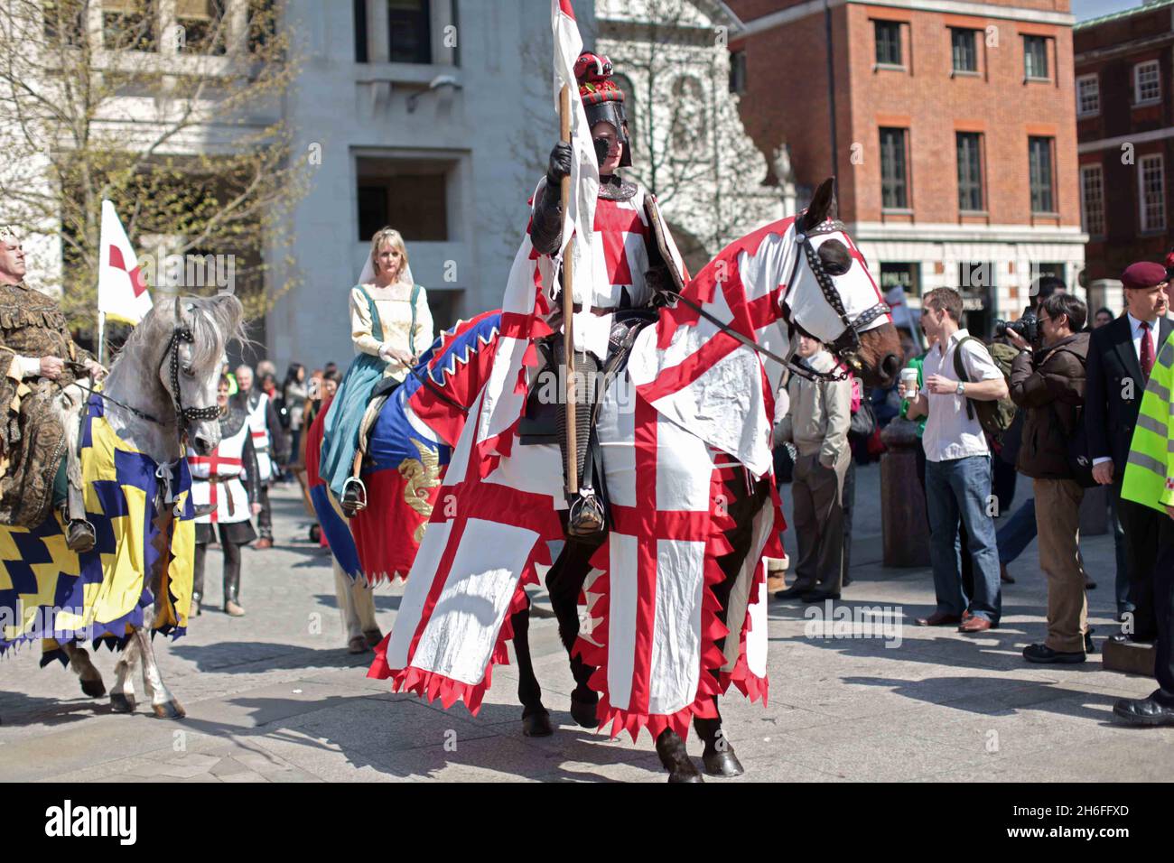A St George's day parade, not seen in the City of London for 425 years ...