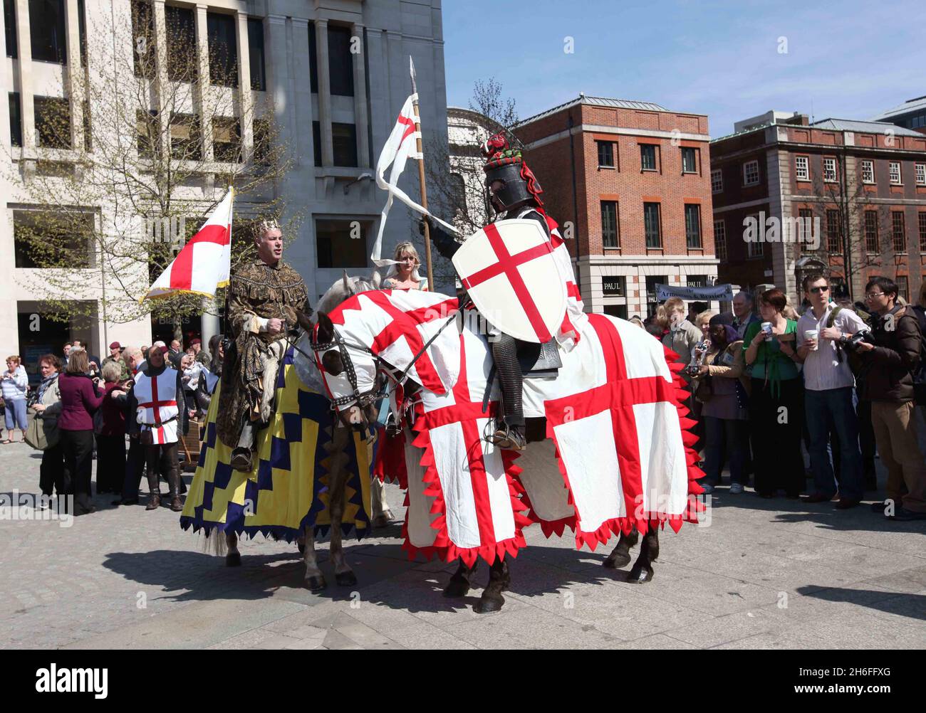 A St George's day parade, not seen in the City of London for 425 years ...