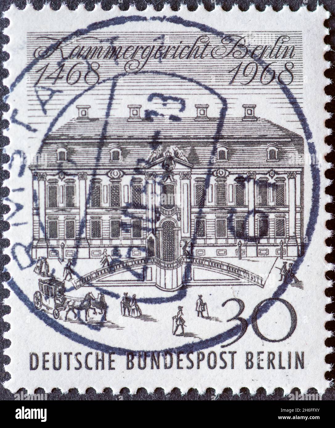 GERMANY, Berlin - CIRCA 1968: a postage stamp from Germany, Berlin ...