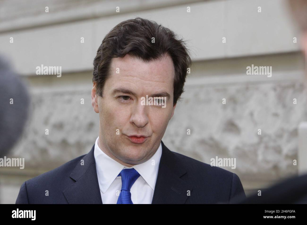 The new chancellor George Osborne is pictured in Westminster this ...