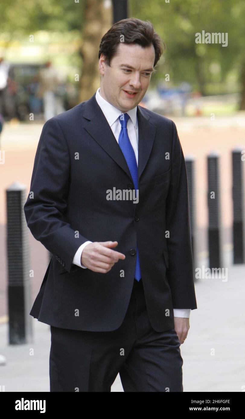The new chancellor George Osborne is pictured in Westminster this ...