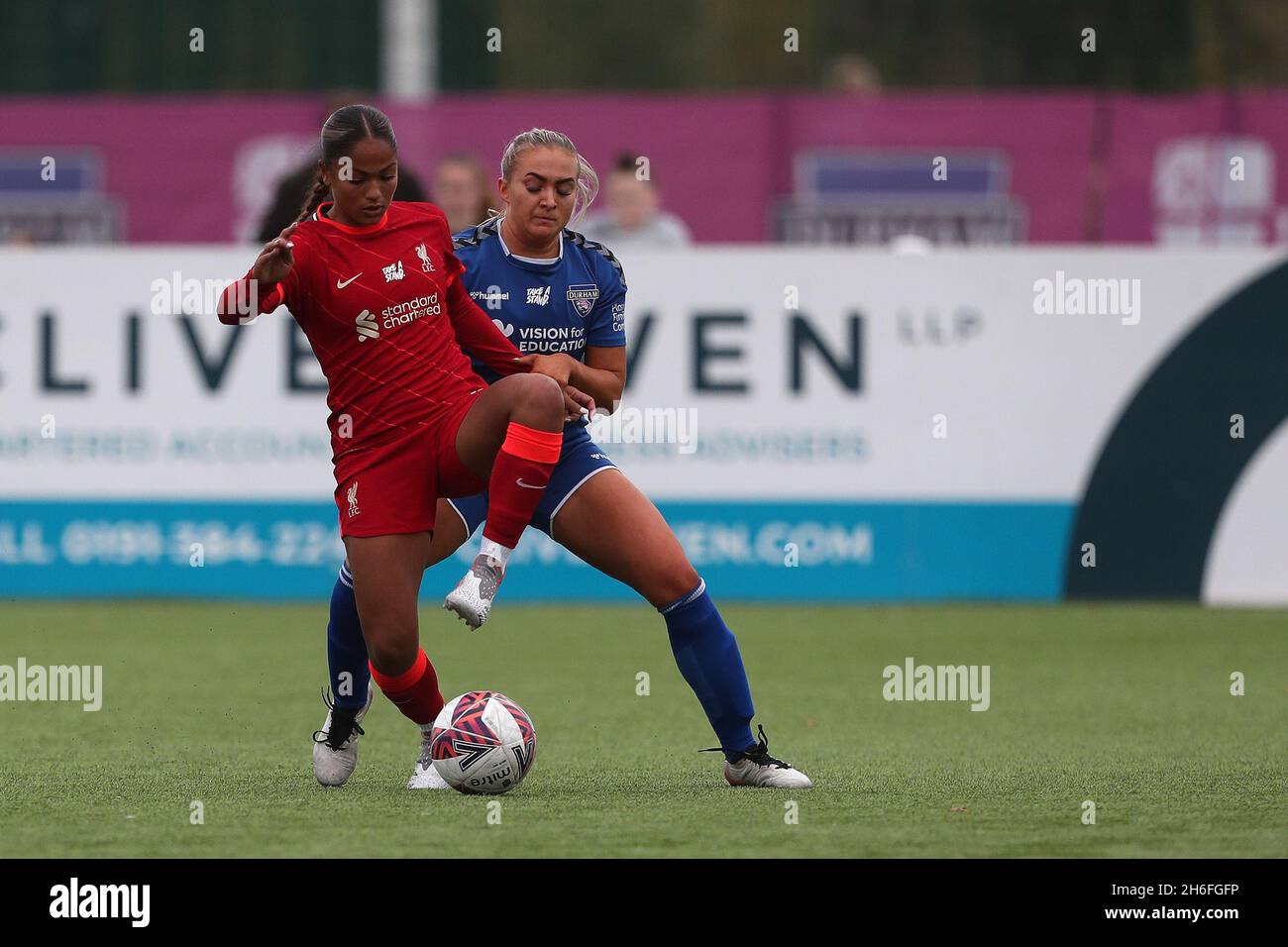 DURHAM CITY, GBR. NOV 14TH Liverpool's Taylor Hinds in action with ...