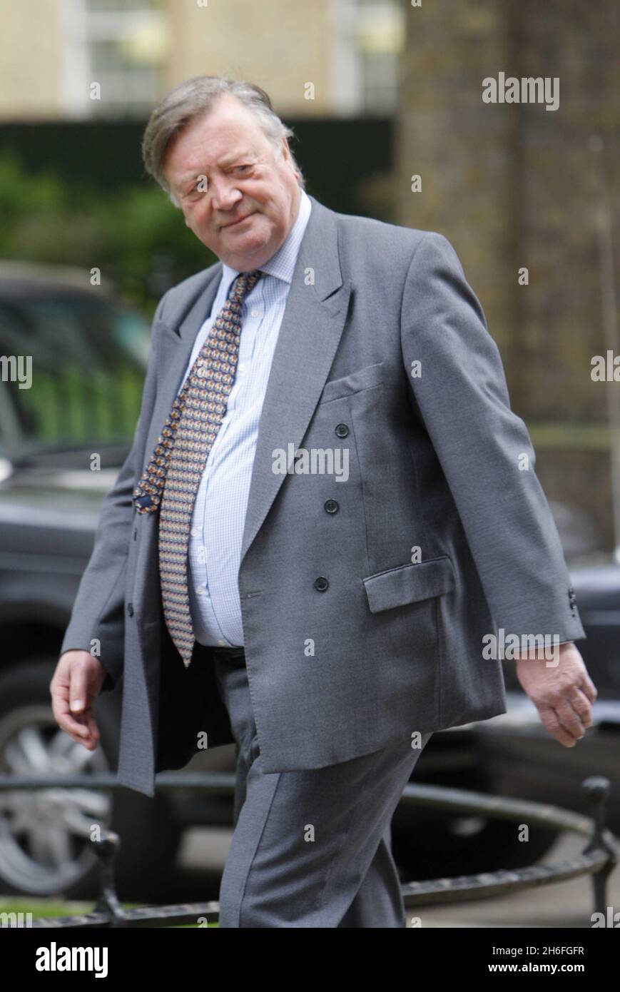 Ken Clarke pictured in Downing Street this morning Stock Photo - Alamy