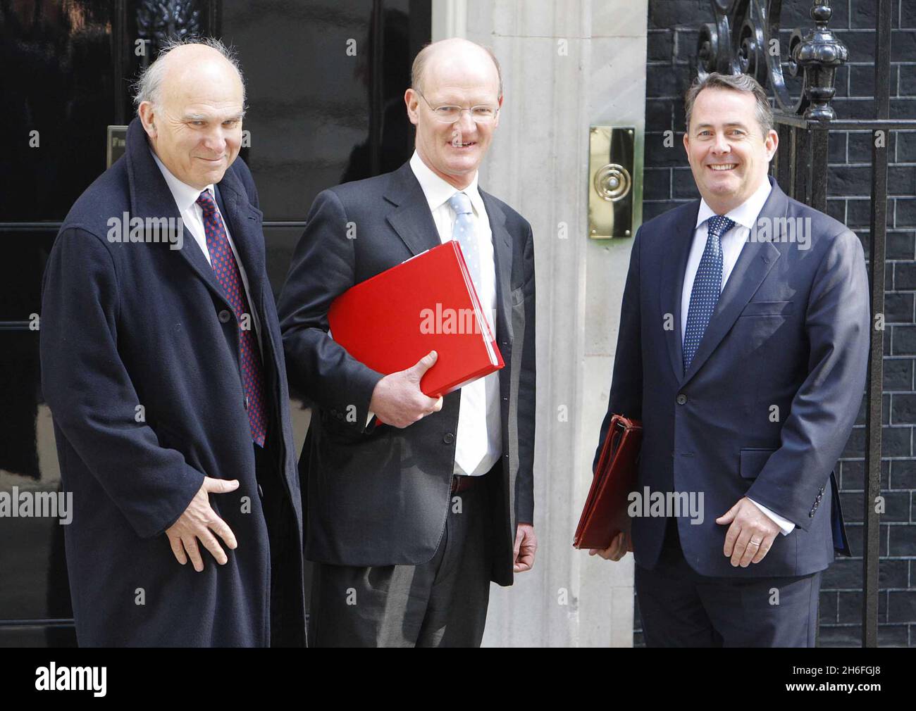 Vince Cable, David Willetts and Liam Fox pictured today in Downing ...
