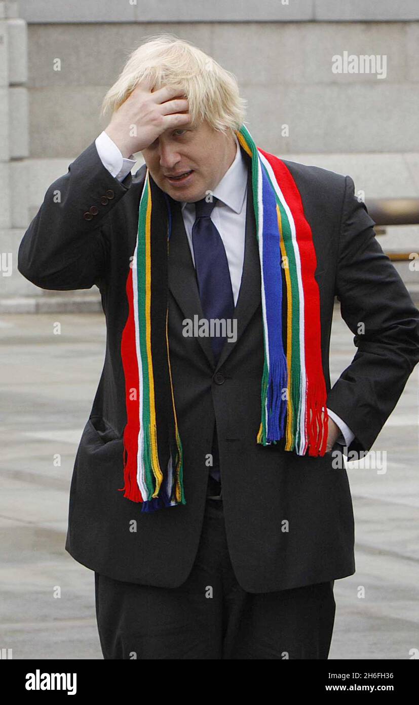 The Mayor of London Boris Johnson welcomes the start of the Fifa World ...