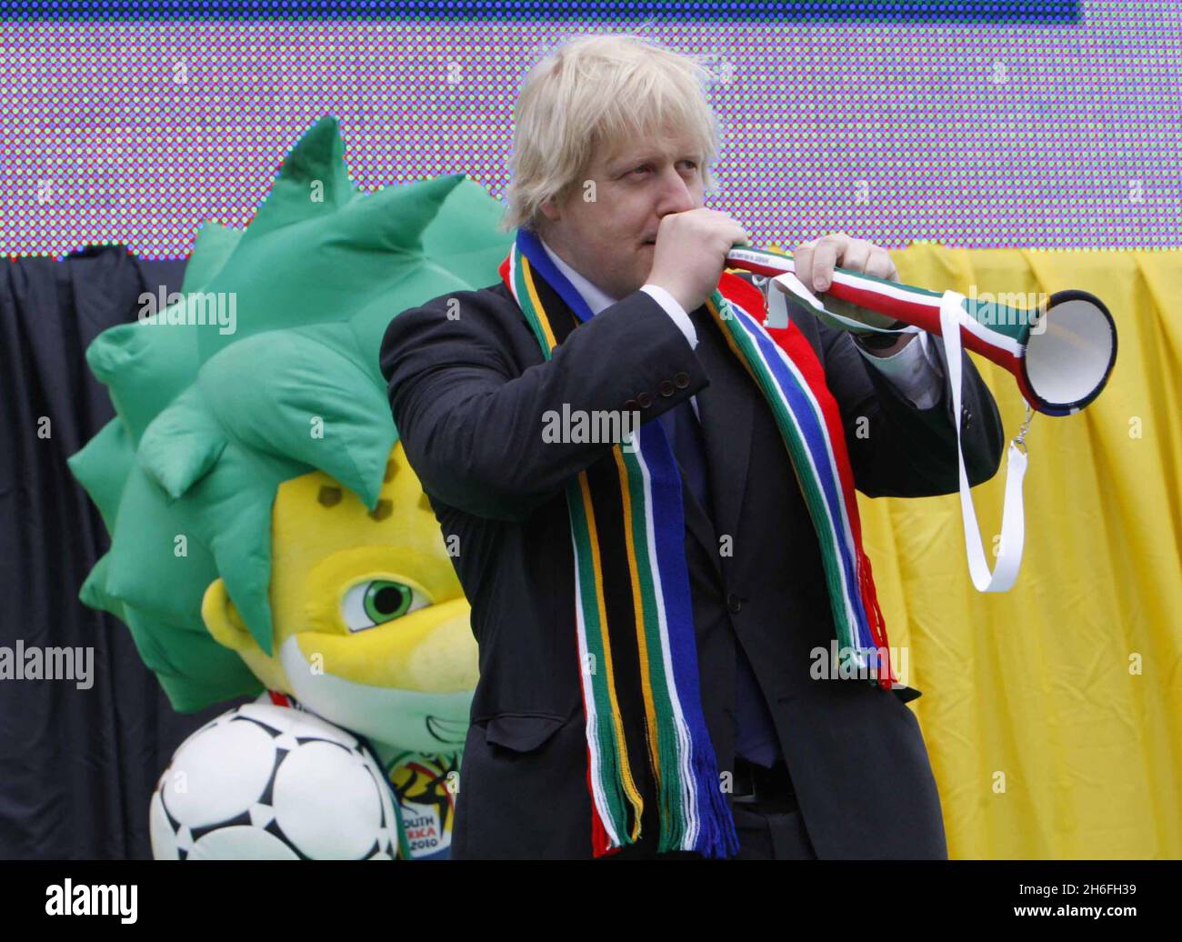 The Mayor of London Boris Johnson welcomes the start of the Fifa World ...