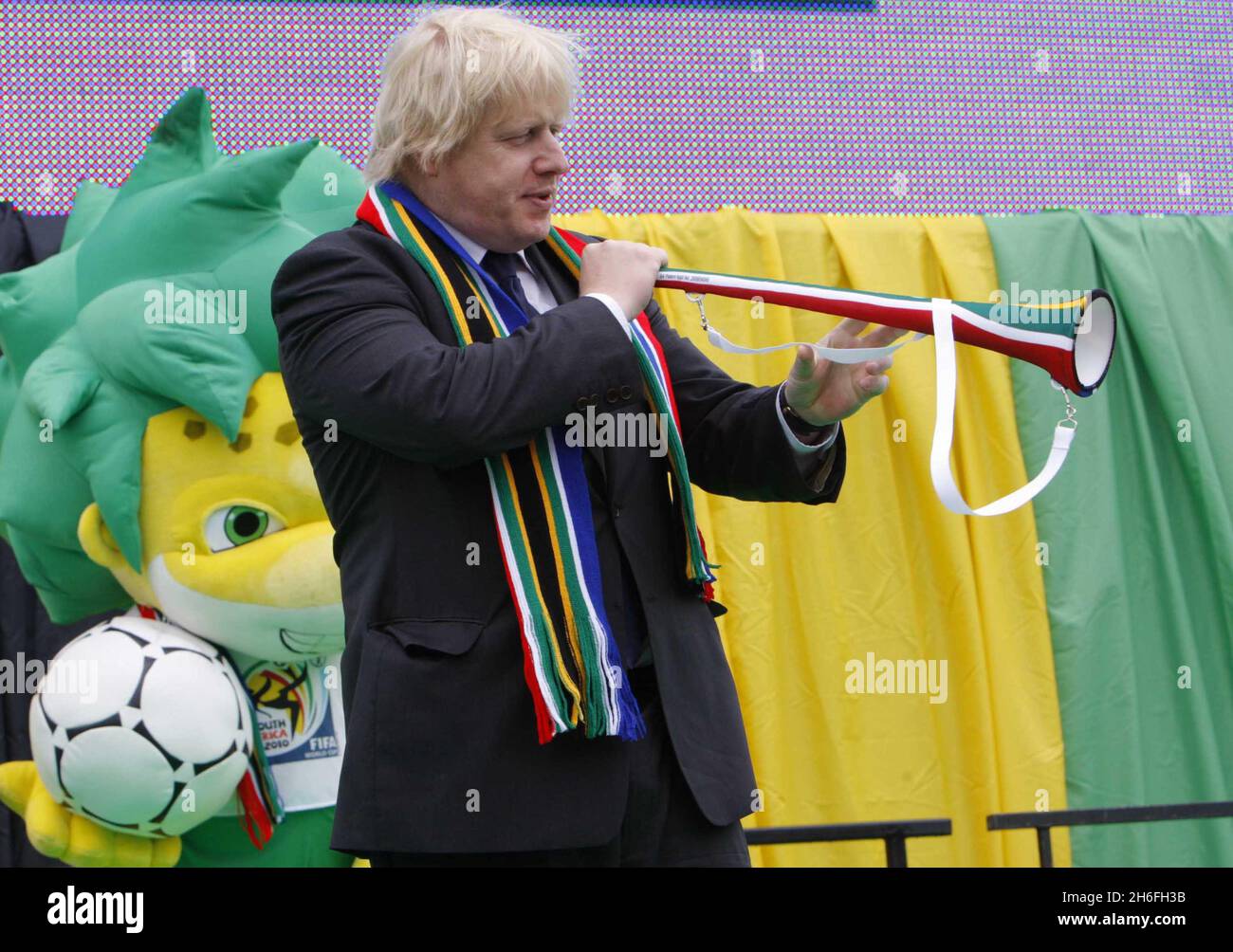 The Mayor of London Boris Johnson welcomes the start of the Fifa World ...
