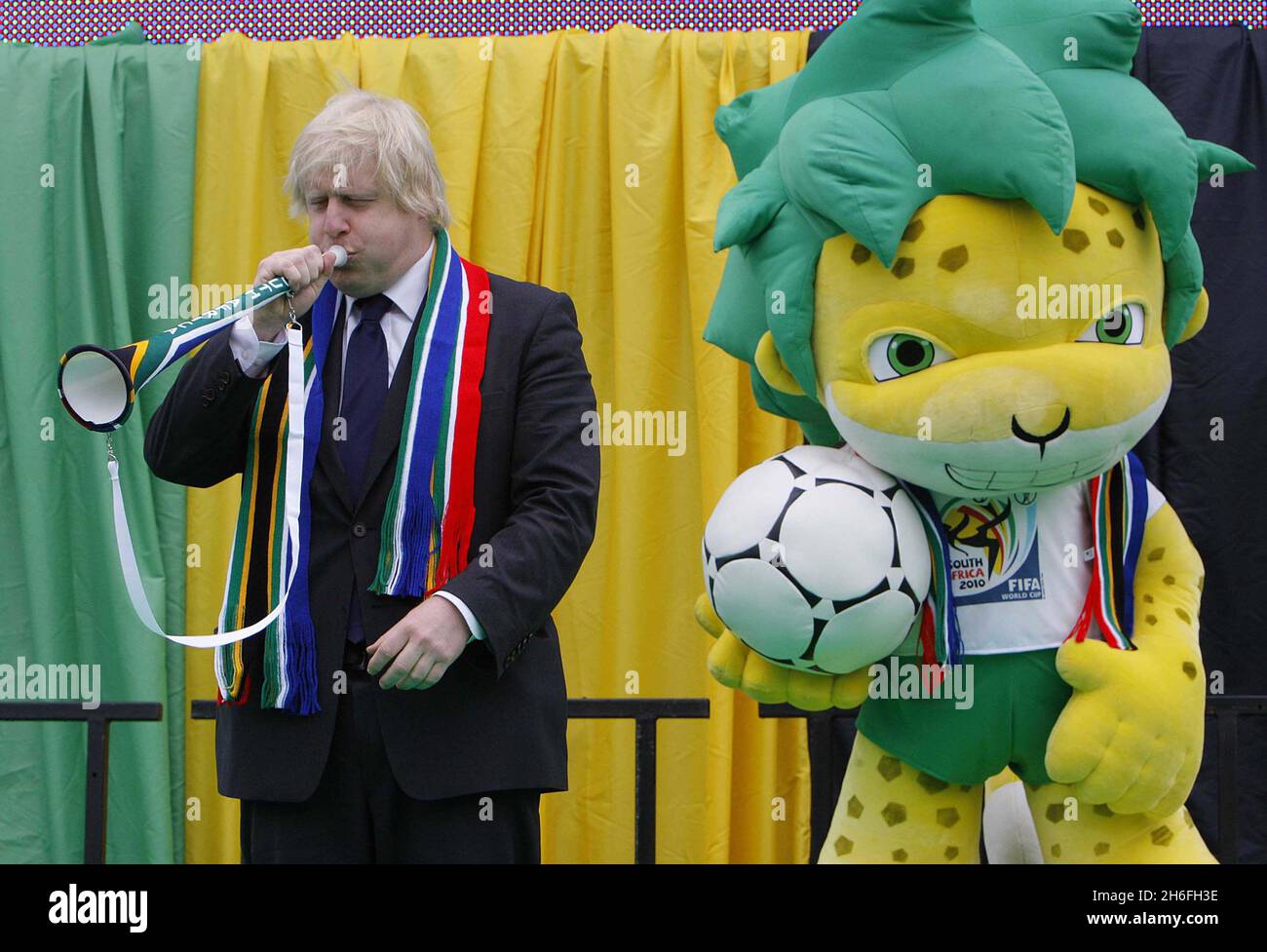 The Mayor of London Boris Johnson welcomes the start of the Fifa World ...