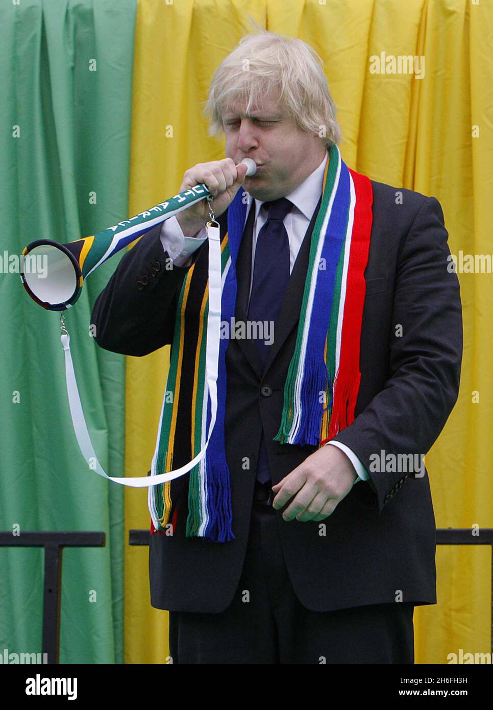 The Mayor of London Boris Johnson welcomes the start of the Fifa World ...