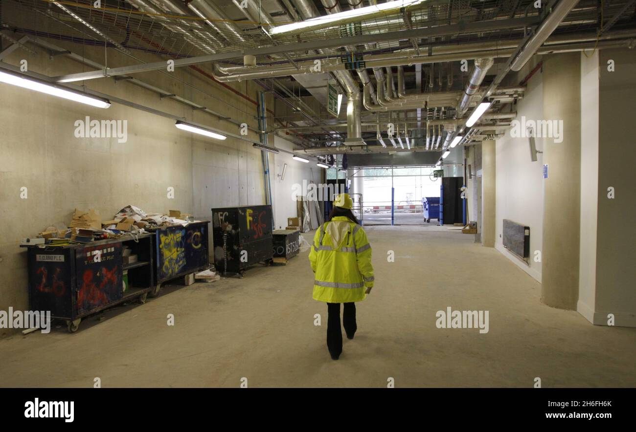 Latest view inside London's Olympic stadium - VIP entrance Stock Photo ...