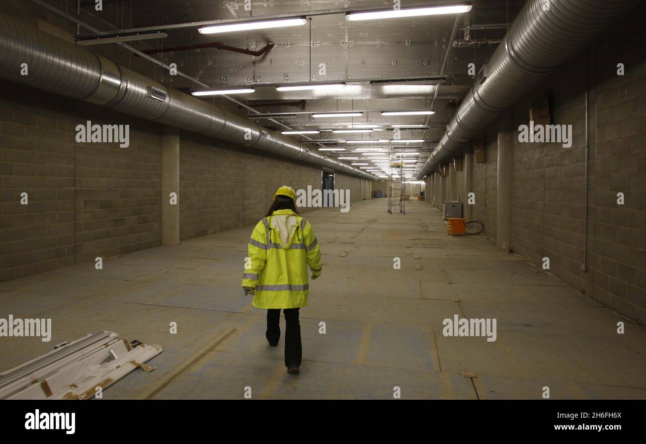 Latest view inside London's Olympic stadium - VIP entrance Stock Photo ...