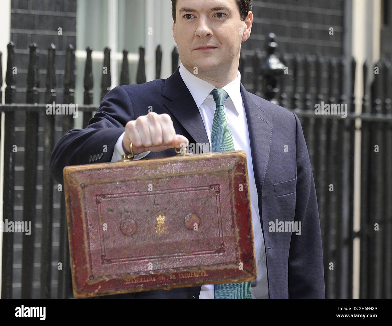 Chancellor George Osborne pictured in Downing Street today before ...