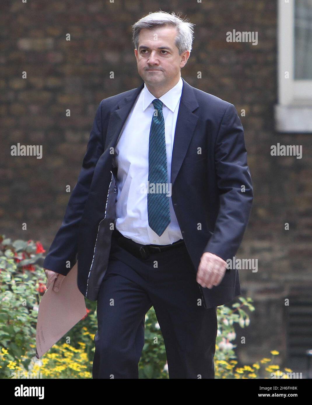 Chris Huhne pictured in Downing Street today Stock Photo - Alamy