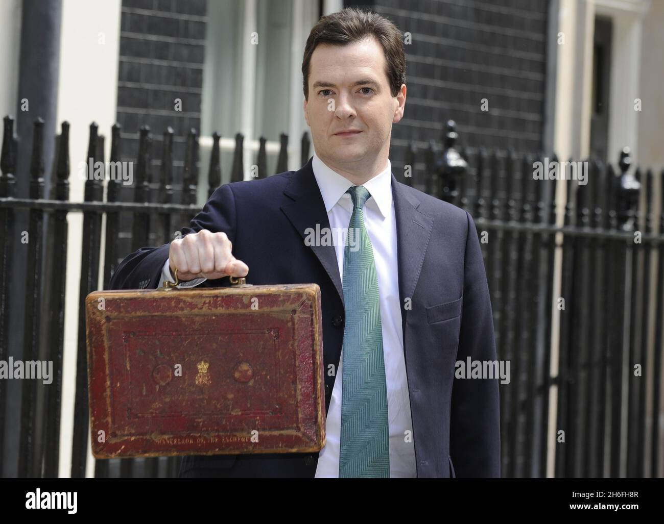 Chancellor George Osborne pictured in Downing Street today before ...