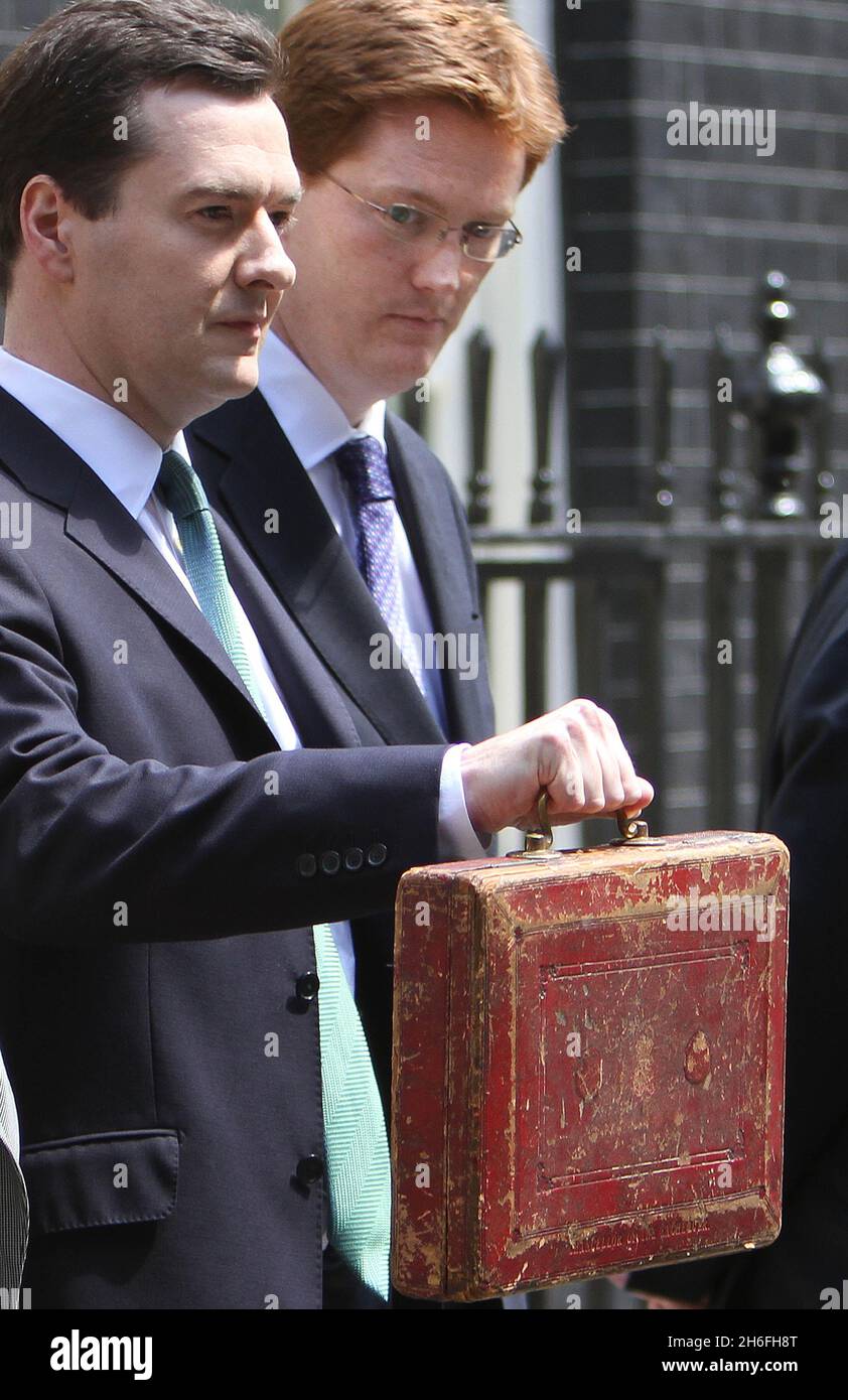 Chancellor George Osborne pictured in Downing Street today before ...
