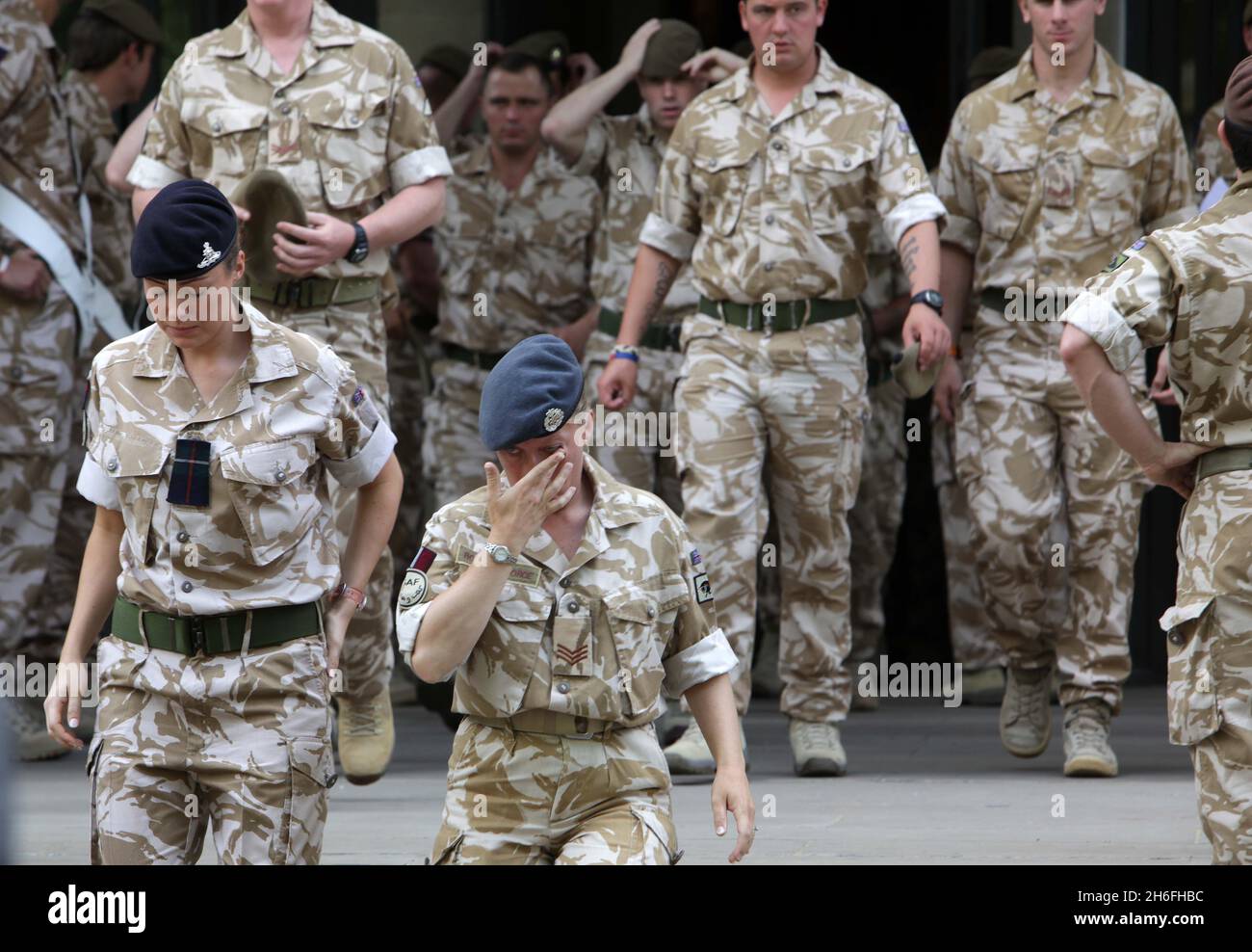 The 1st Battalion Coldstream Guards held a memorial service and parade ...